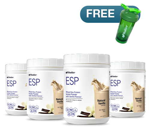 4 units ESP Mixed Soy Protein Isolate Powder with Vanilla Flavour ...