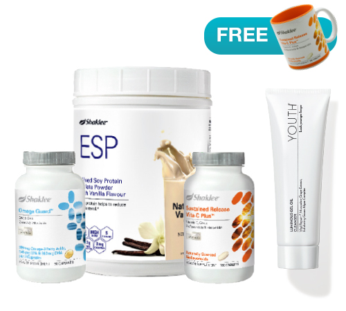 Healthy Glow Set FREE Shaklee Sustained Release Vita C Mug | Shaklee ...