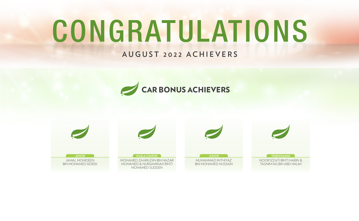 Car Bonus Achiever 2022-08