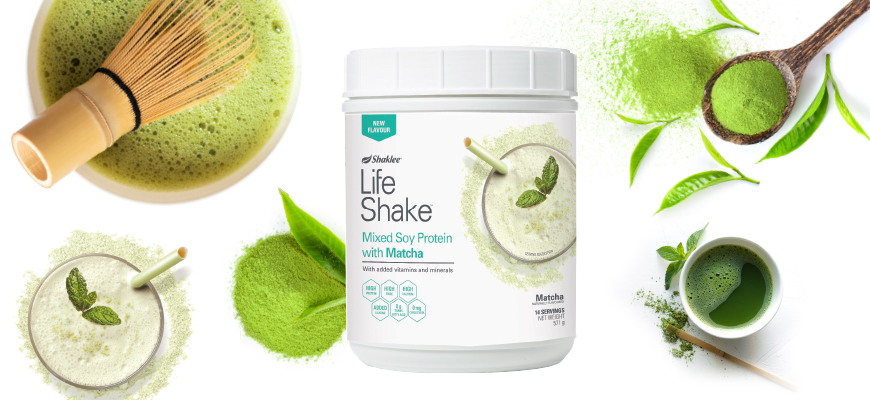 Life Shake Mixed Soy Protein with Matcha | With Added Vitamins And ...