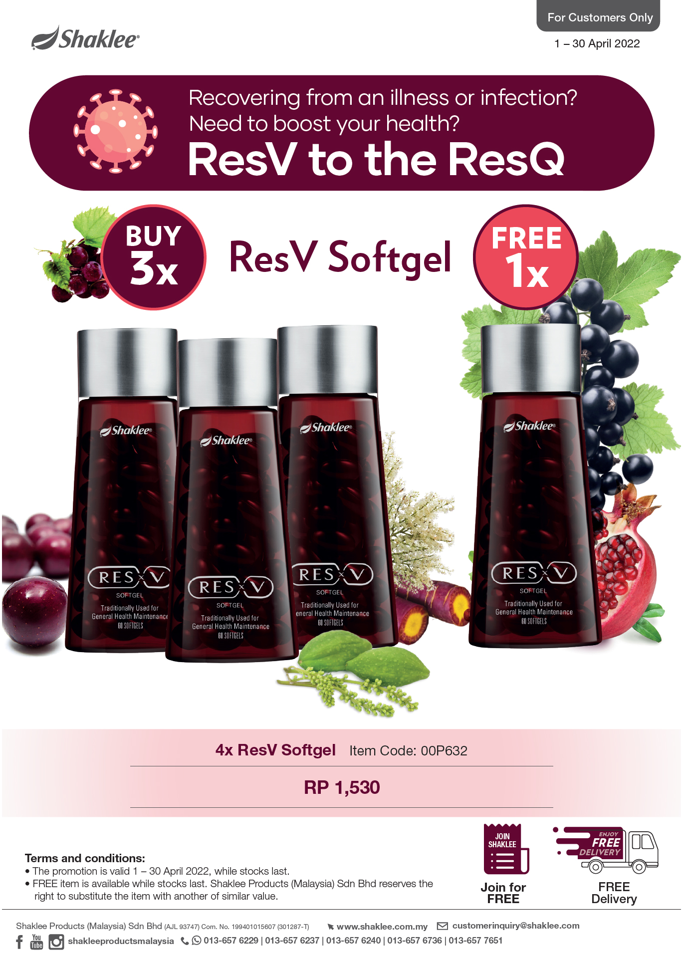 4x ResV Softgel | ResV to the ResQ | Shaklee Malaysia