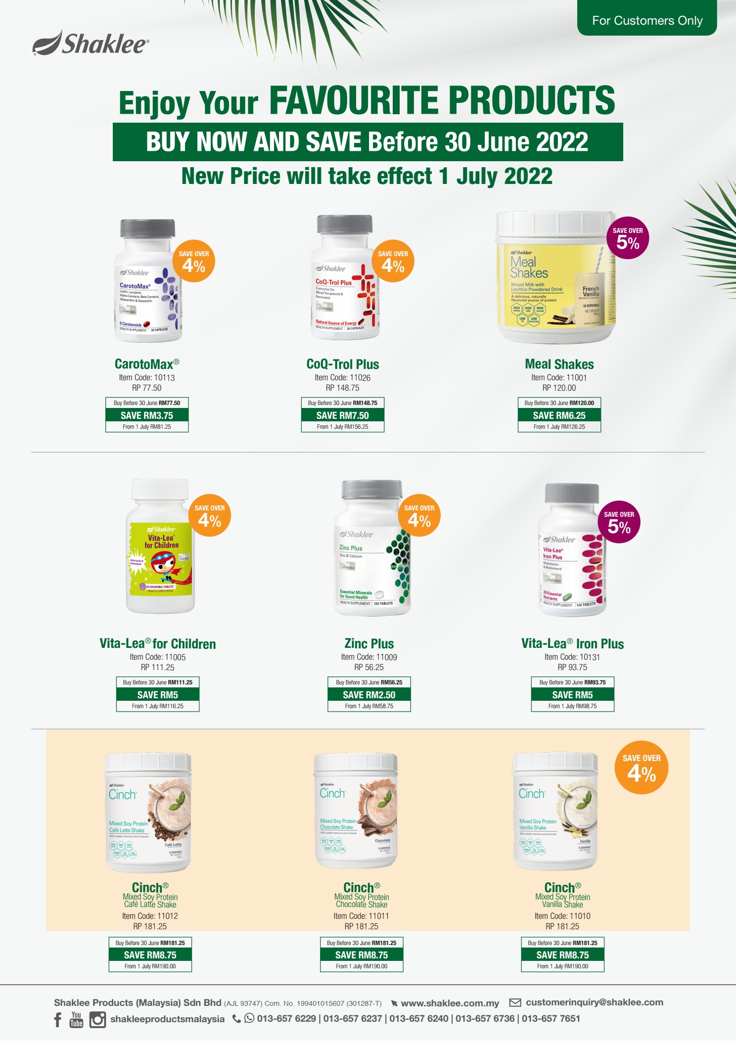 Shaklee.com.my - Enjoy Your FAVOURITE PRODUCTS