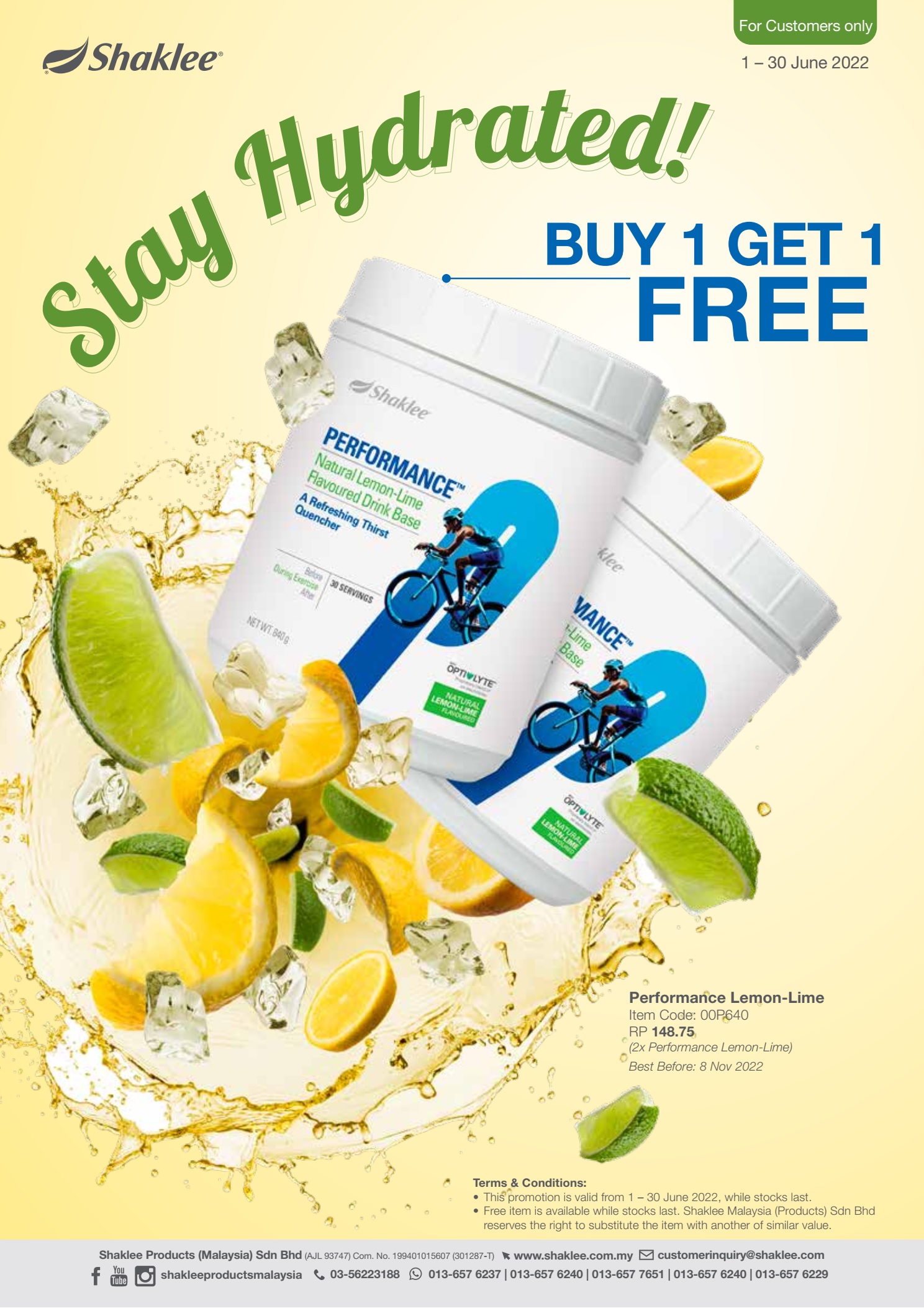 Performance Lemon-Lime @ BUY 1, GET 1 FREE! | Shaklee Malaysia