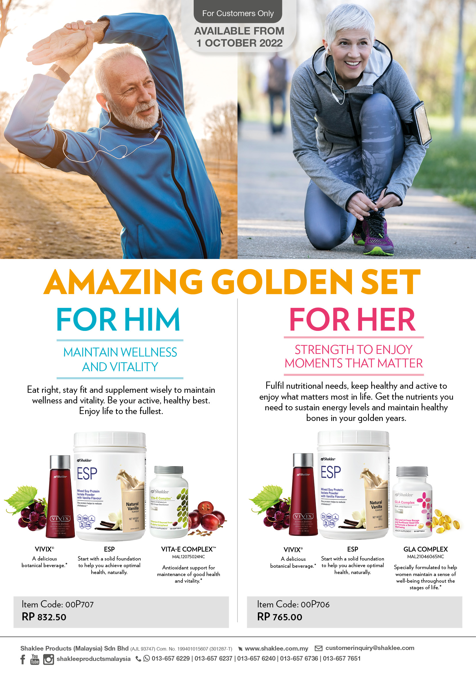 Shaklee.com.my - Amazing Golden Set for Him and Her