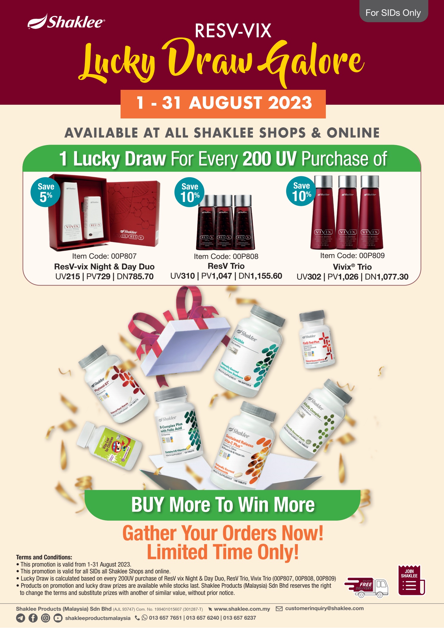 Shaklee.com.my - ResV-vix Lucky Draw Galore