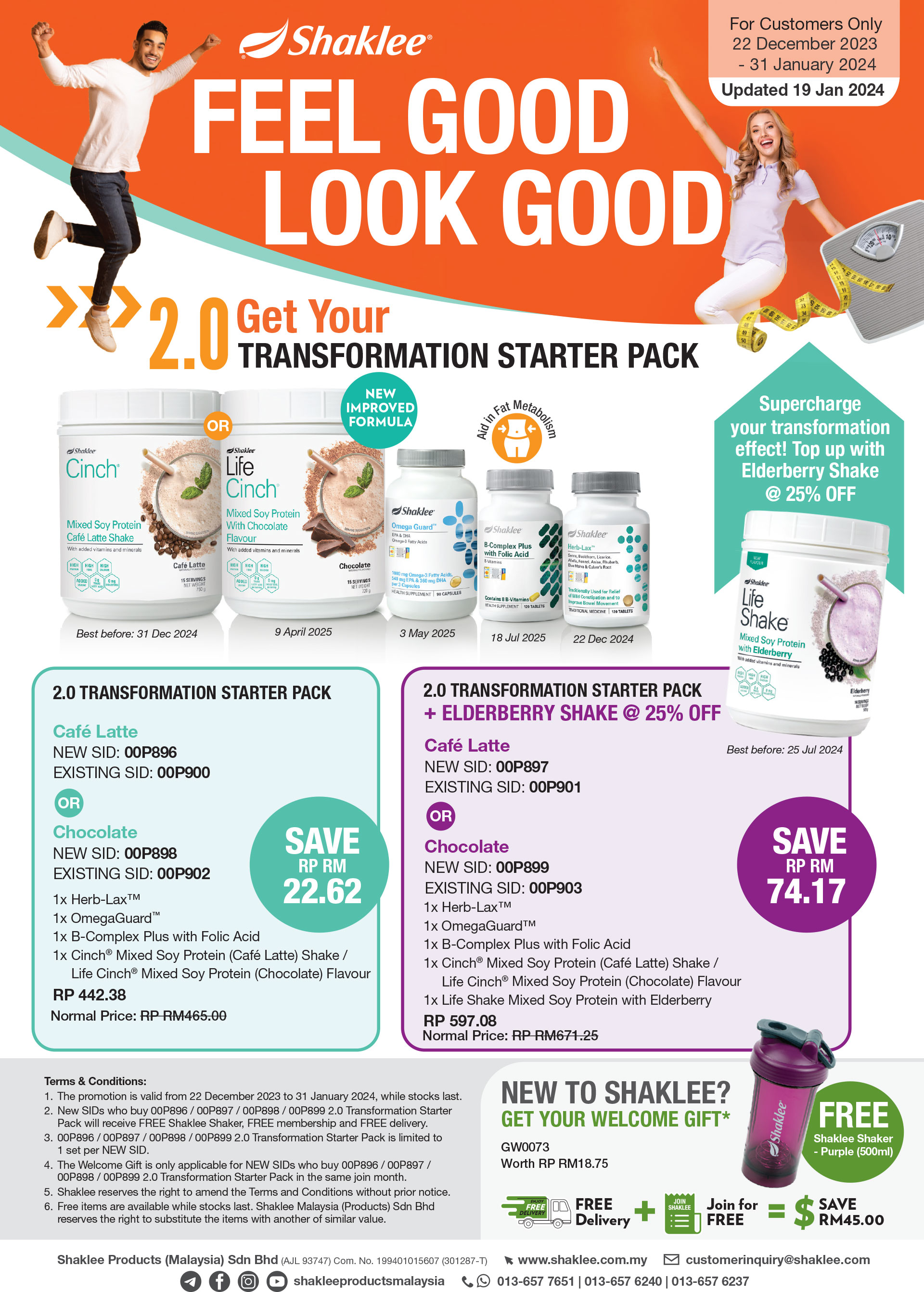 2.0 Transformation Starter Pack - Café Latte (Existing Member)